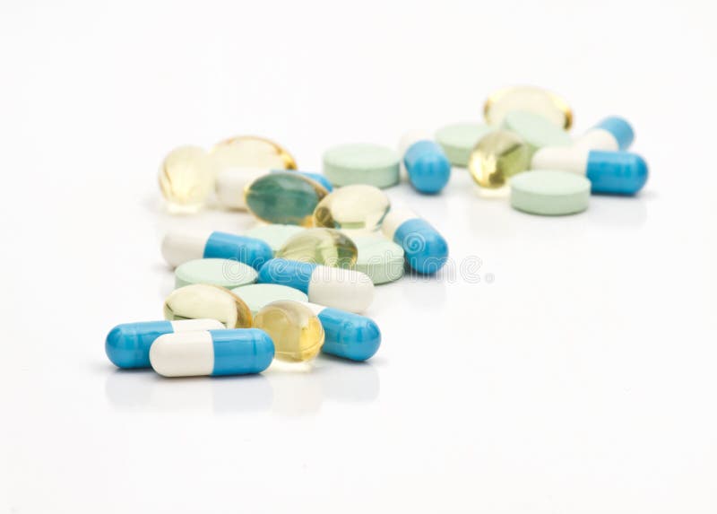 Blue and green pills stock image. Image of bitter, dosage - 1531111