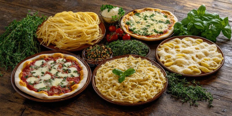 Assortment of Pizza Bases and Toppings Stock Image - Image of pizza ...