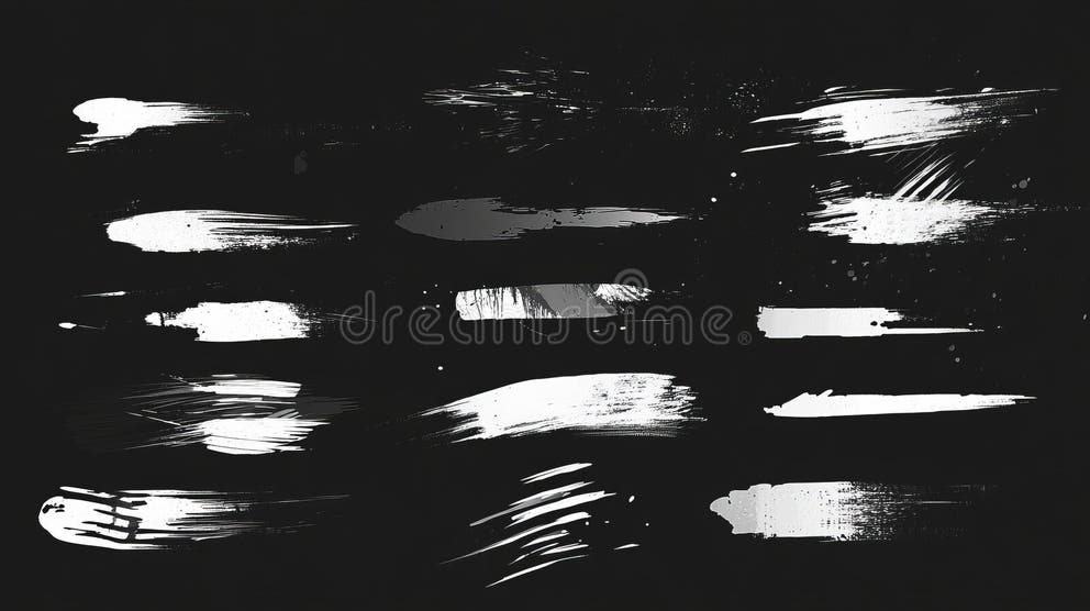 This Assortment Provides Spray Paint Frames Adorned with White Brush ...