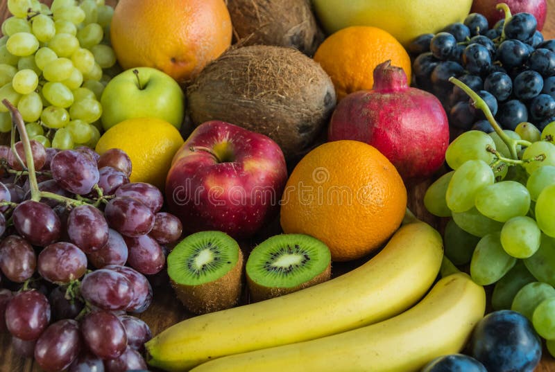 Assortment of fresh fruits stock photo. Image of ripe - 110761126
