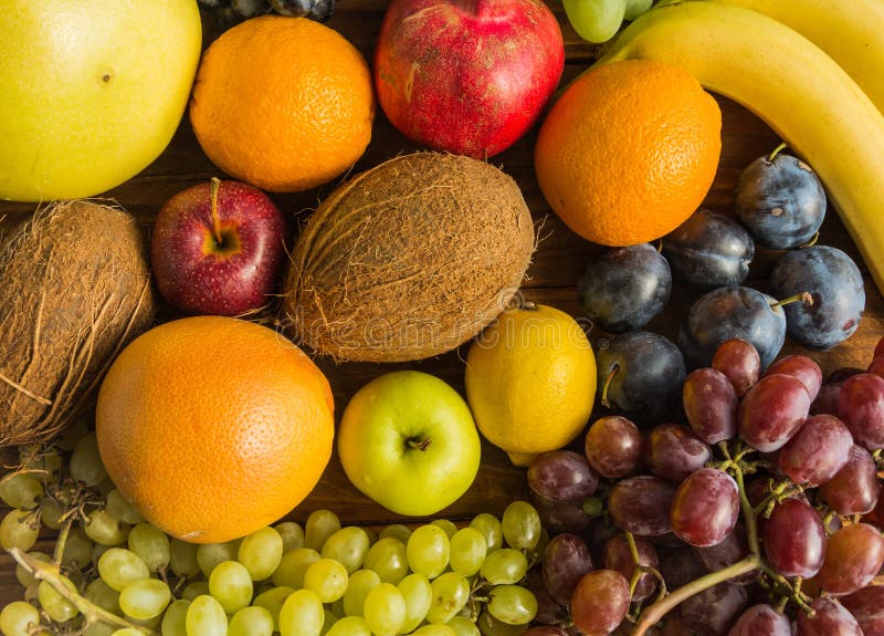 Assortment of fresh fruits stock photo. Image of ripe - 110761126