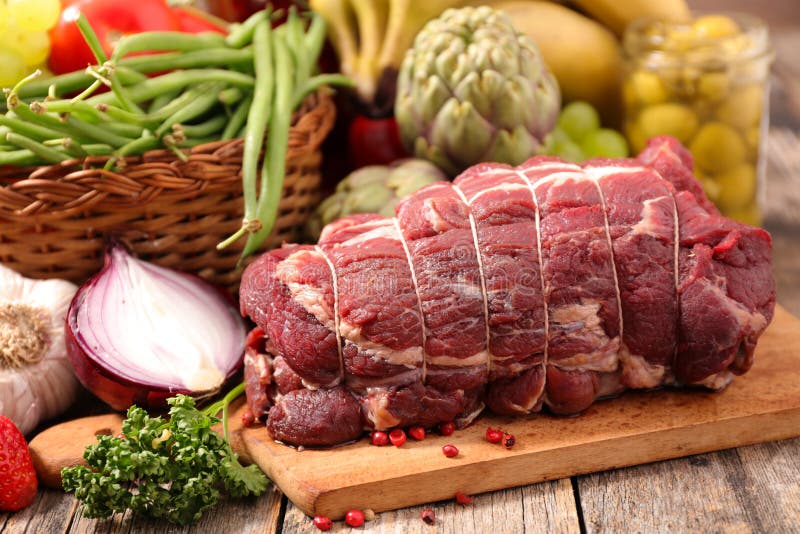 Assortment of raw food stock image. Image of assorted - 84443401