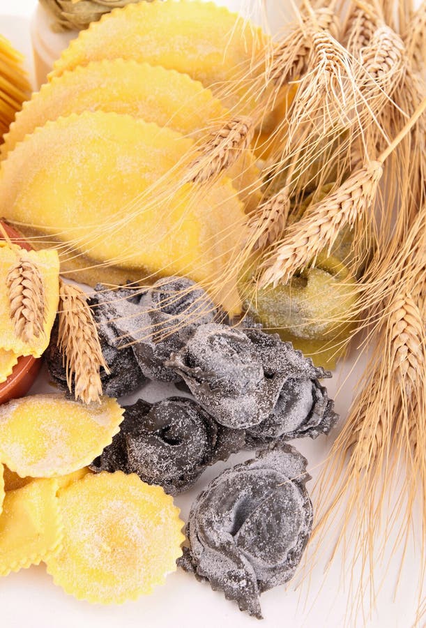 Assortment of raw pasta stock photo. Image of cuisine - 29521108