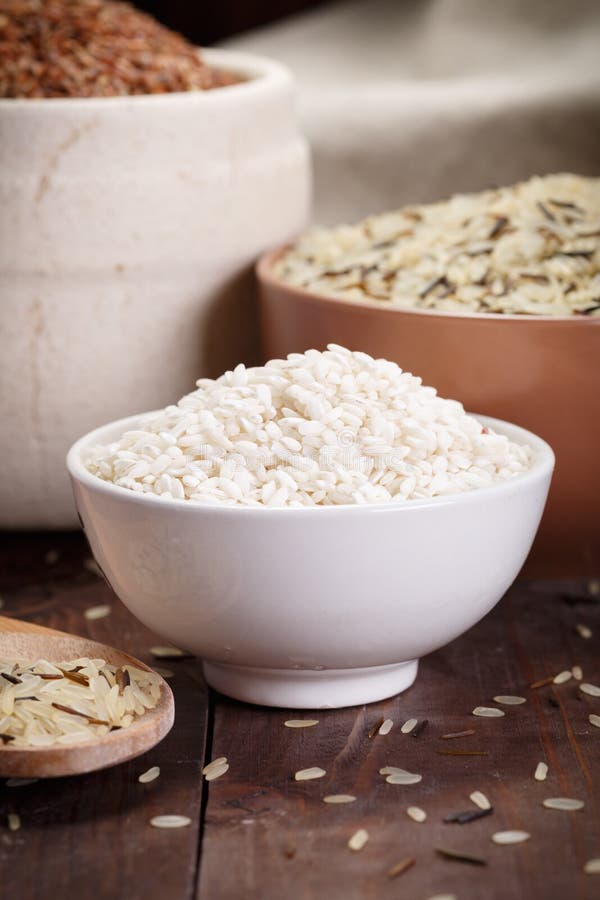 Assortment of rice stock photo. Image of uncooked, dark - 20381614