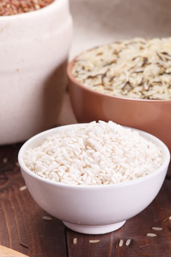 Assortment of rice stock photo. Image of uncooked, dark - 20381614