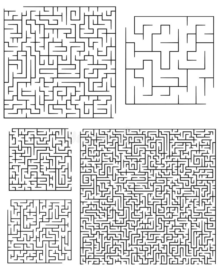 Mazes Black Stock Illustrations – 847 Mazes Black Stock Illustrations ...