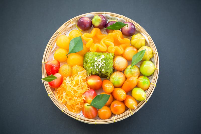 Cup of sweet Thai dessert stock image. Image of asia - 25569801