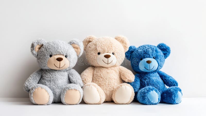 An Assortment of Teddy Bears with Different Fur Textures, Colors, and ...