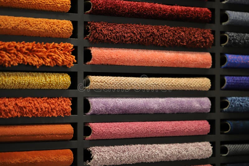 Assortment of Textures of Different Fabrics Close-up Stock Photo ...