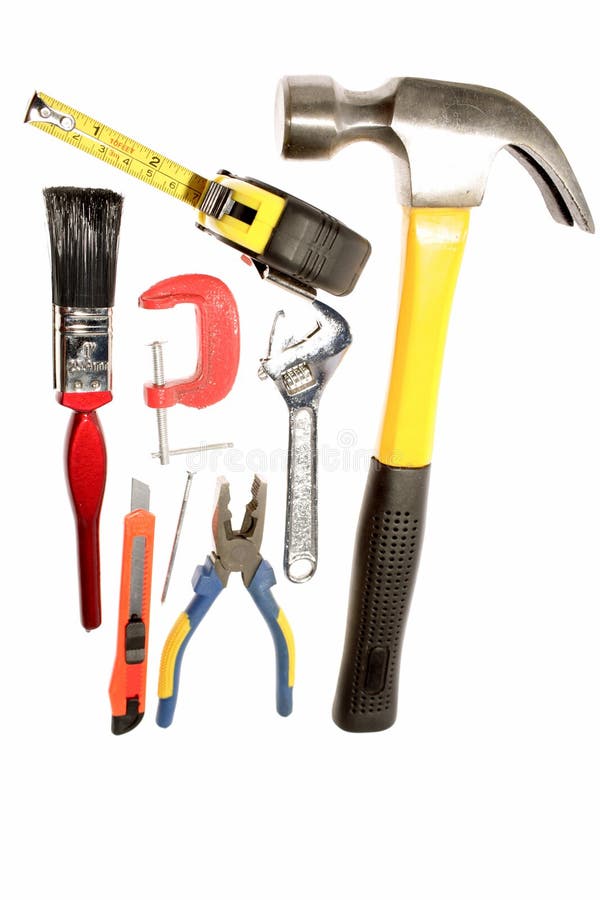 Tools on white background stock image. Image of wrench - 3512823