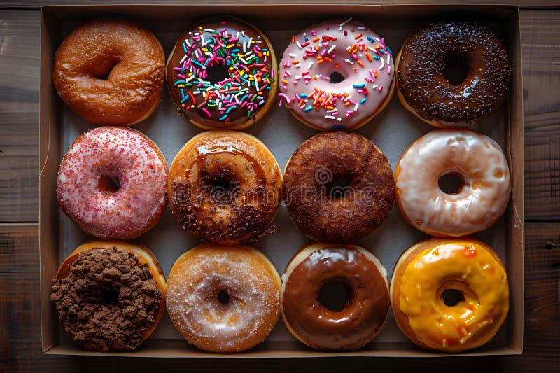 Variety of Delicious Donuts in a Box - Perfect for Celebrations and ...