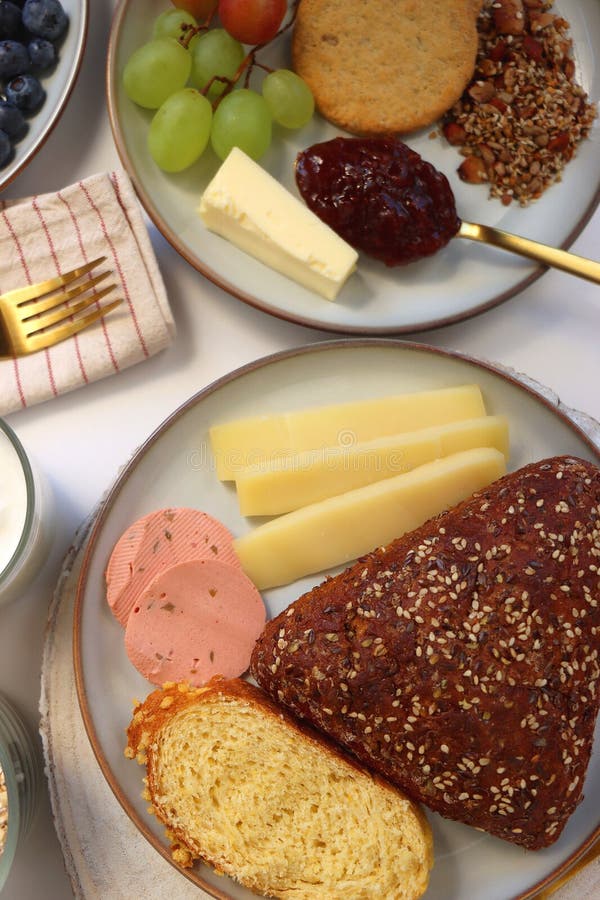 Various Breakfast Food stock image. Image of bowl, diet - 339968093