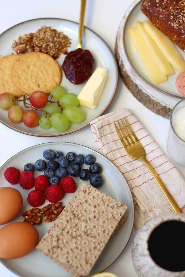 Various Breakfast Food stock photo. Image of vegetarian - 344613206