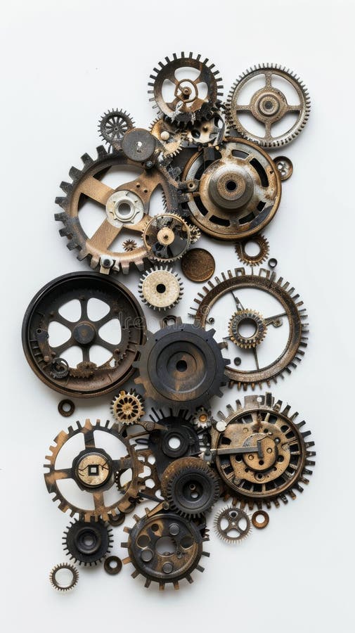 Various new gears industry stock image. Image of mechanic - 142157285