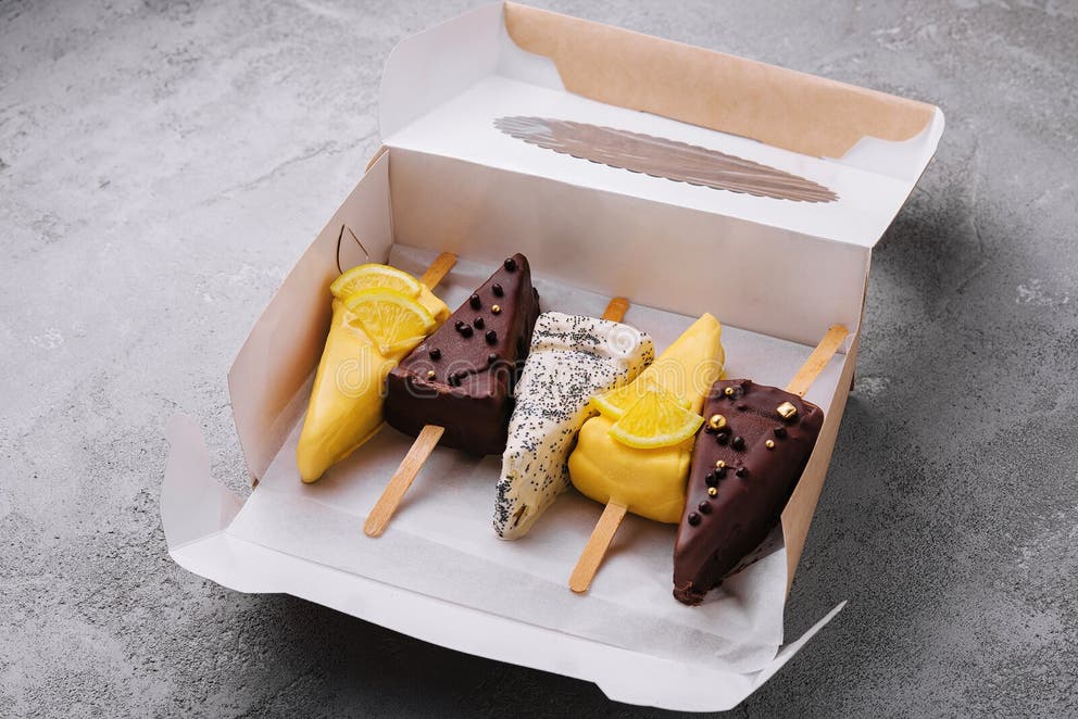 Assortment of Various Ice Cream in Box Stock Image - Image of icecream ...