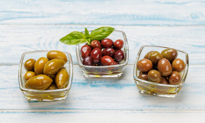 An Assortment of Various Olives Presented in a Bowl, Showcasing ...