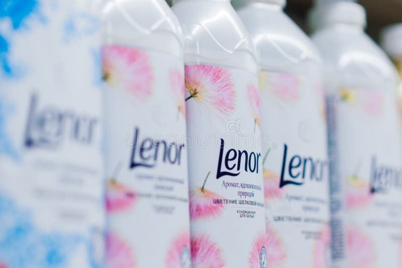 An Assortment of Washing Powders of Different Brands on the Shelves in ...