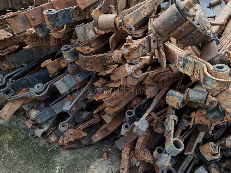 Aged, Oxidized Machine Parts Exhibit Corrosion. Stock Photo - Image of ...