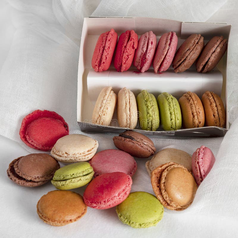 Assortments of Coloured Macaroons Stock Photo - Image of close, dessert ...