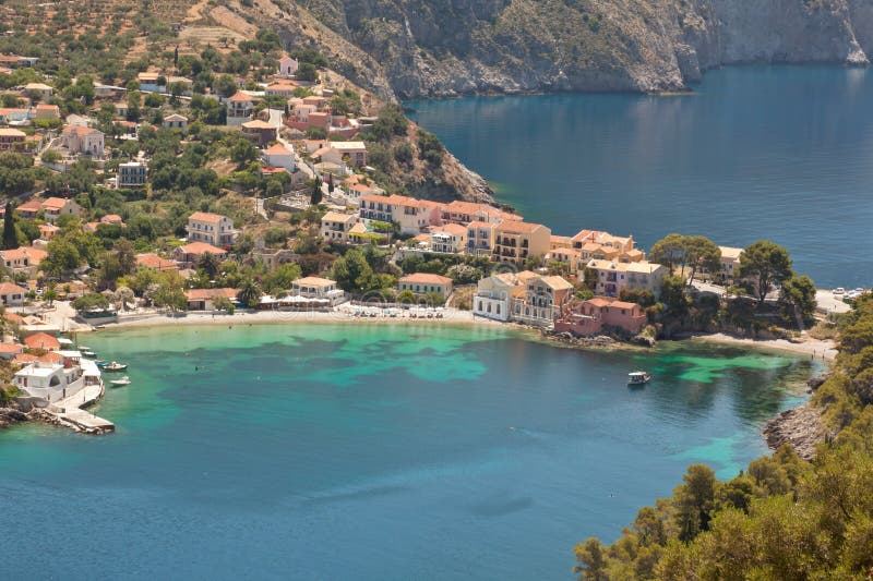 Assos stock image. Image of greece, island, cephalonia - 25242129