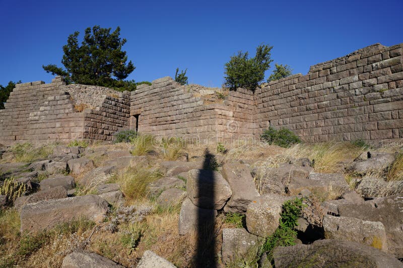 Assos Ancient City in Canakkale, Turkiye Editorial Stock Photo - Image ...