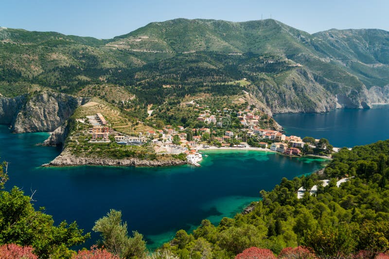 Assos stock photo. Image of holiday, gulf, ionian, greece - 32086154