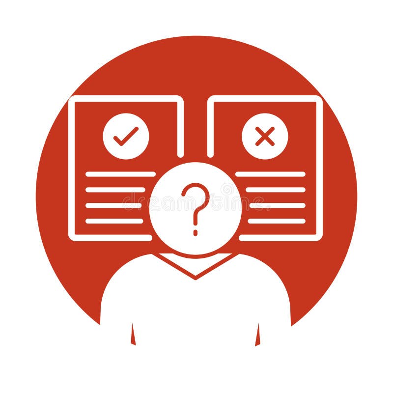 Assumption Half Glyph Style Vector Icon Which Can Easily Modify or Edit ...