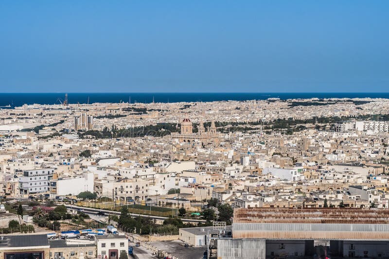 Assumption Church in Gudja, Malta Stock Image - Image of attraction ...