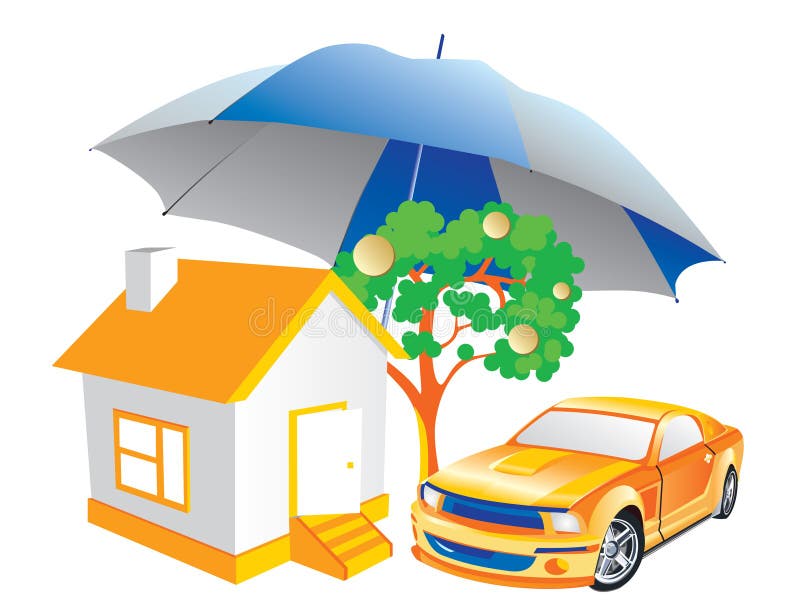 Assurance illustration de vecteur. Illustration du panneau - 8003452