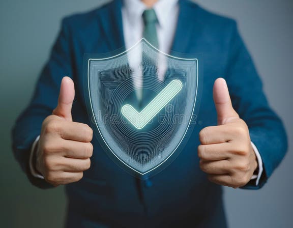 Assurance and Confidence, Featuring Elements Like a Checkmark, Shield ...