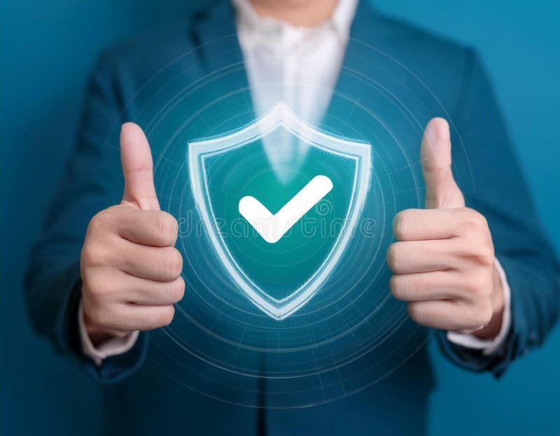 Assurance and Confidence, Featuring Elements Like a Checkmark, Shield ...