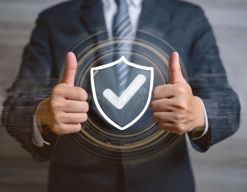 Assurance and Confidence, Featuring Elements Like a Checkmark, Shield ...