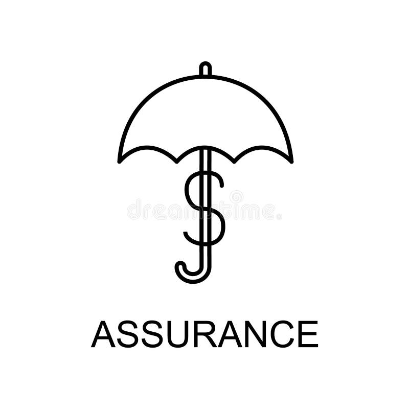 Assurance Outline Nolan Icon. Elements of Banking and Finance Set Stock ...