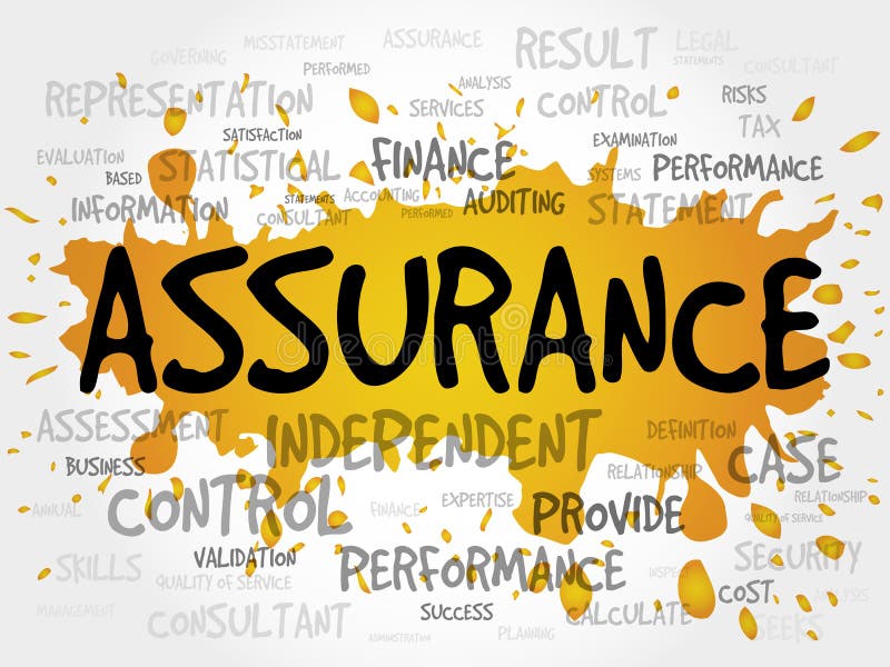 ASSURANCE word cloud stock illustration. Illustration of management ...