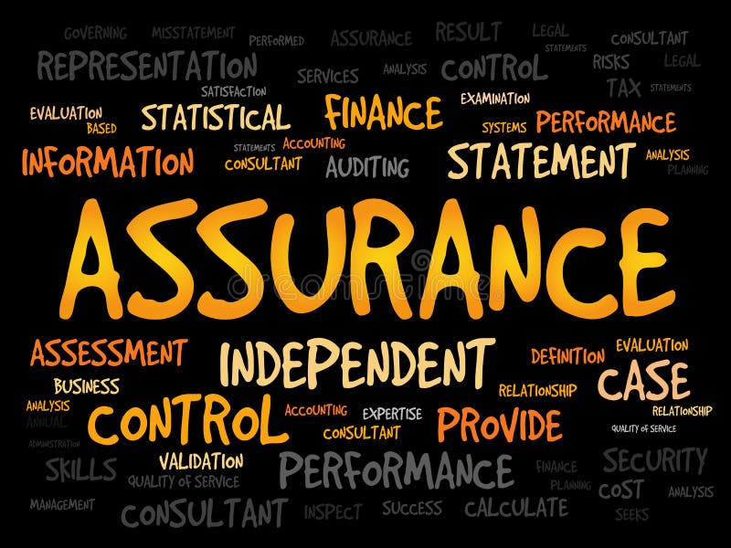 ASSURANCE Word Cloud Collage Stock Illustration - Illustration of audit ...
