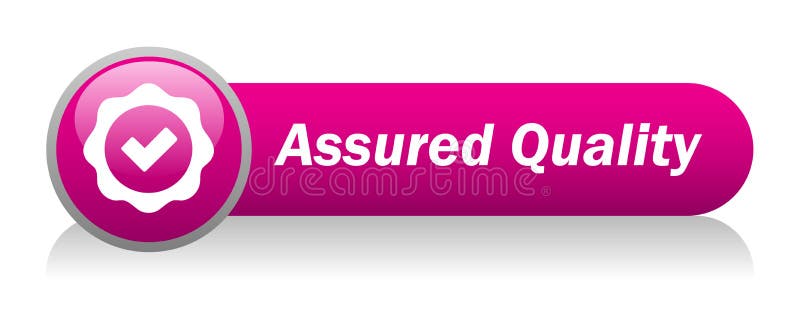 Assured quality button stock illustration. Illustration of design ...