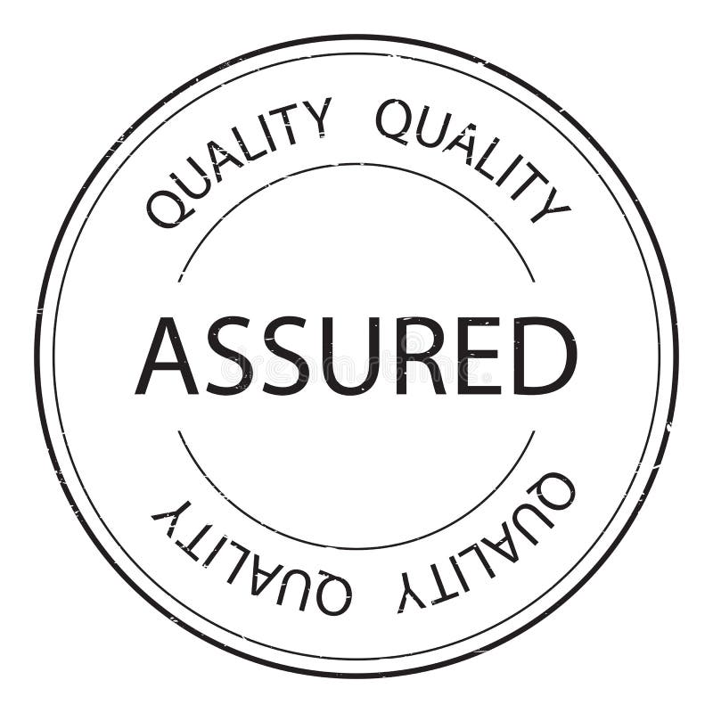 Assured quality stamp stock illustration. Illustration of advertising ...