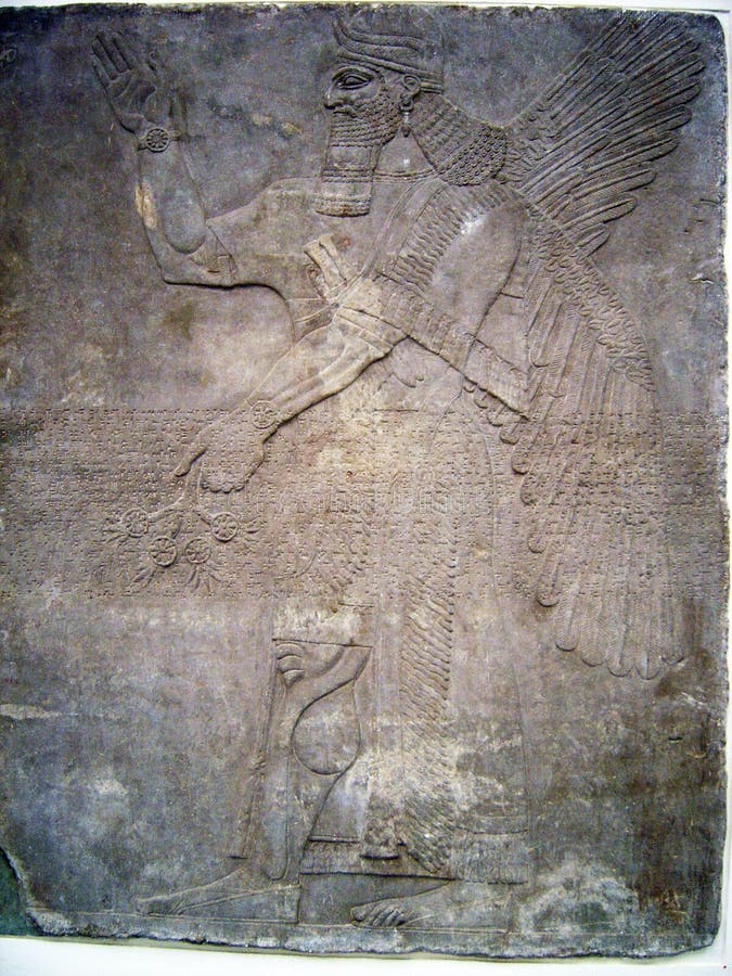 Ancient Assyrian Sculptures at Museum Editorial Stock Photo - Image of ...