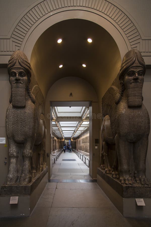 Assyrian on Exhibit in British Museum Editorial Image - Image of figure ...