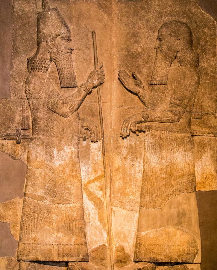 Assyrian on Exhibit in British Museum Editorial Stock Photo - Image of ...