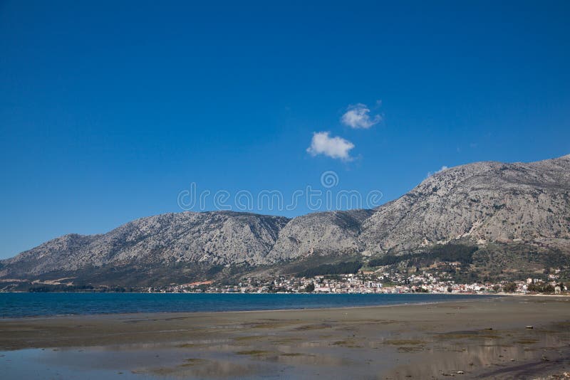 Astakos town in Greece stock image. Image of blue, village - 15181837