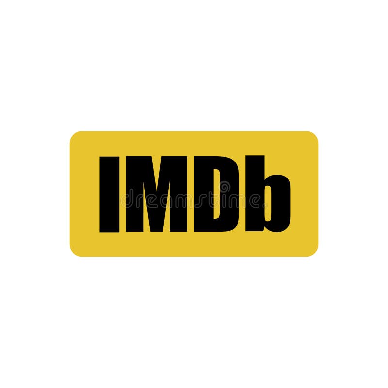 IMDb icon design vector editorial stock image. Illustration of ...