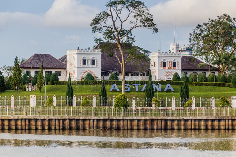 The Astana Palace in Kuching, Malays Stock Image - Image of castle ...