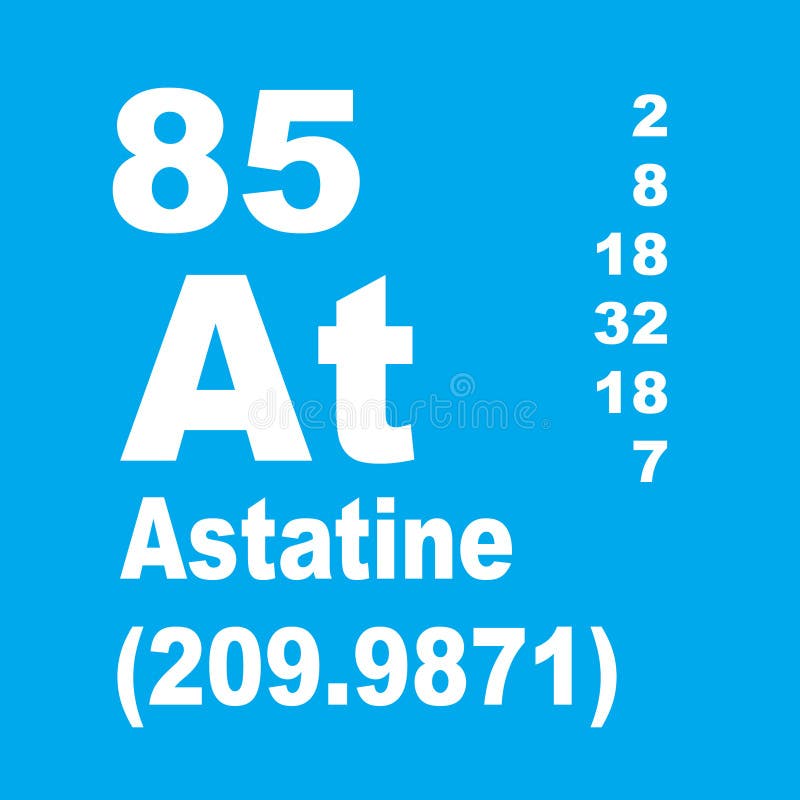 Astatine Element From The Periodic Table Stock Illustration ... Astatine Element From The Periodic Table Stock Illustration ...