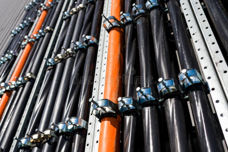 Wires in electrical panel stock image. Image of electricity - 114292053