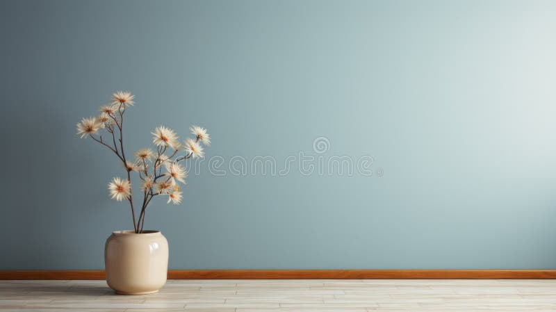 Abstract Minimalism: Playful Minimalist Portraits in Empty Rooms Stock ...