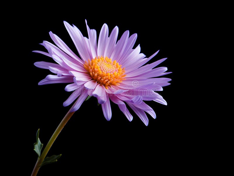 Aster Flower in Studio Background, Single Aster Flower, Beautiful ...