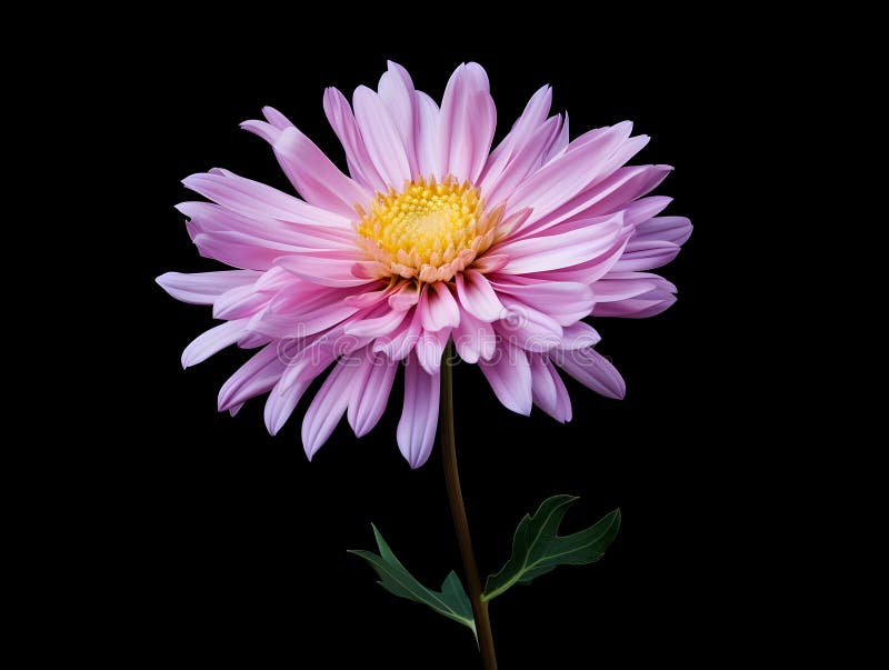 Aster Flower in Studio Background, Single Aster Flower, Beautiful ...