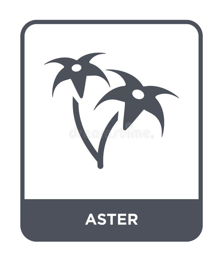 Aster Icon. Trendy Aster Logo Concept on White Background from N Stock ...