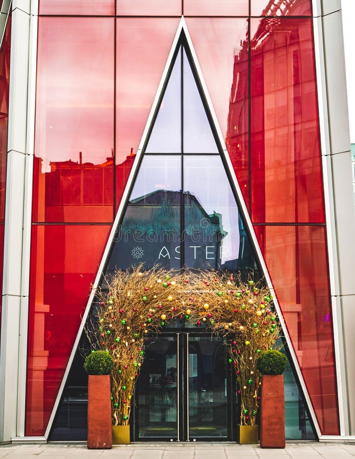 Aster Restaurant and Cafe in London Stock Photo - Image of entrance ...